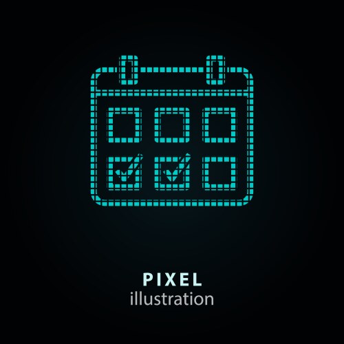 Calendar Pixel Art Vector Images (over 510)