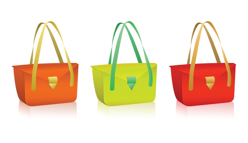 Realistic colorful shopping bags Royalty Free Vector Image Realistic colorful shopping bags Royalty Free Vector Image