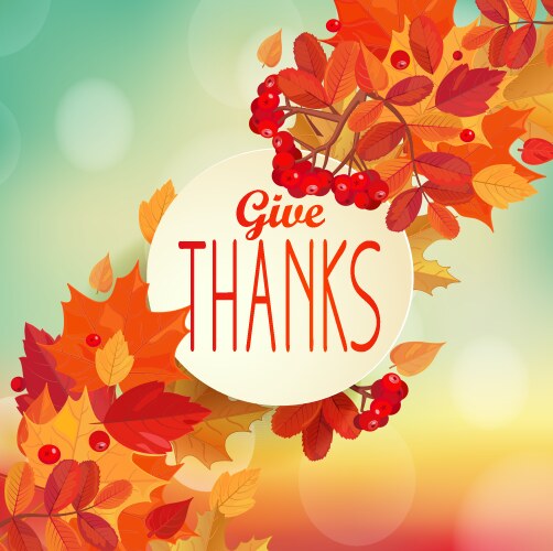 Autumn background with leaves Royalty Free Vector Image