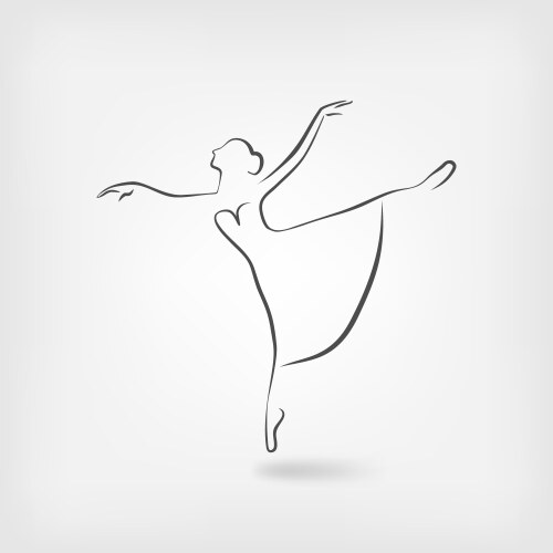 Legs of ballet dancer ballerina Royalty Free Vector Image
