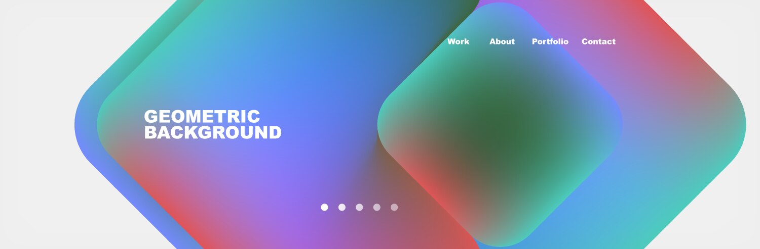 Square internet web page design template Vector Image