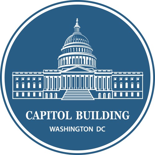 Capitol logo design Royalty Free Vector Image - VectorStock