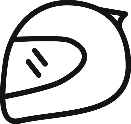 Racing helmet icon motorcycle symbol Royalty Free Vector