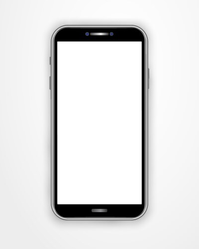 Realistic smartphone screen template isolated Vector Image