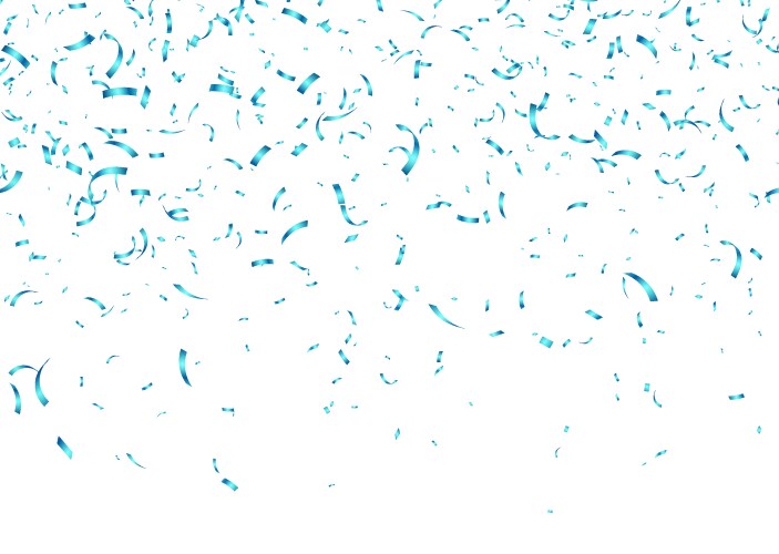 Red confetti falling paper ribbons isolated on Vector Image