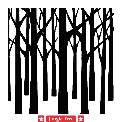 Exotic rainforest haven detailed jungle tree Vector Image