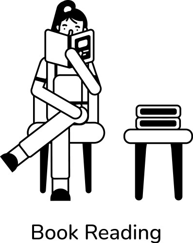 Person Reading Book Icon Vector Images (over 10,000)