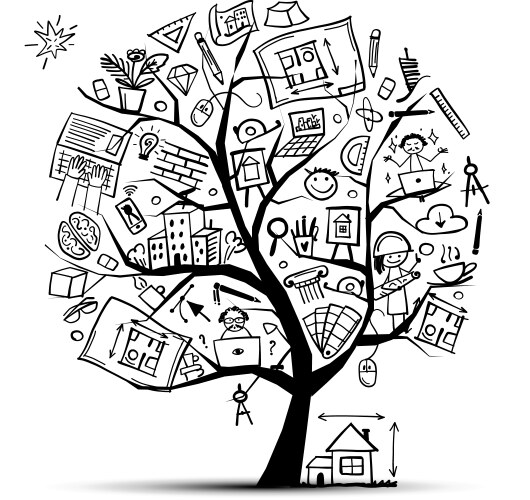 Architecture Tree Plan Vector Images (over 2,800)