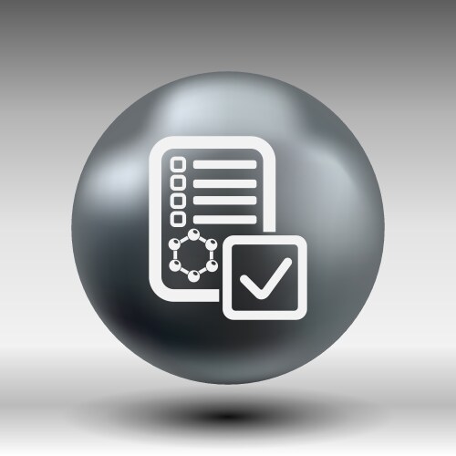 Computer diagnostics icon laptop test isolated Vector Image