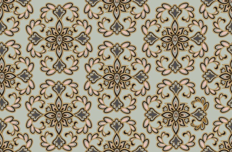 Flourish seamless pattern european retro interior Vector Image