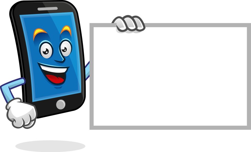 Smart phone cartoon Royalty Free Vector Image - VectorStock