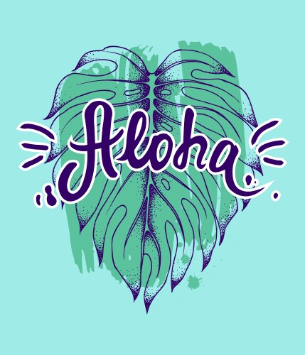 Aloha Font Hawaiian Vector Images (over 110)