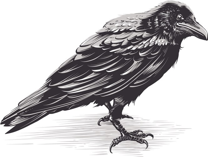 Crow Vector Images & Graphics for Commercial Use | VectorStock