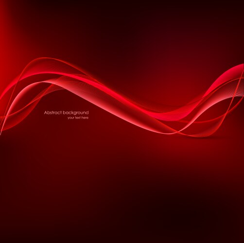 Abstract red waves background Royalty Free Vector Image