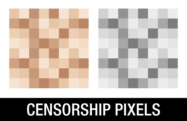 Pixel Censor Nude Vector Images (over 180)