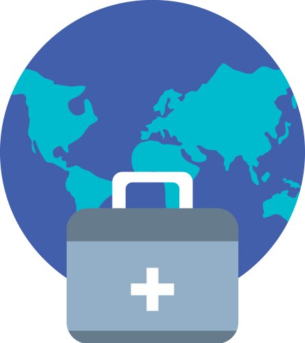 Medical first aid box supplies Royalty Free Vector Image