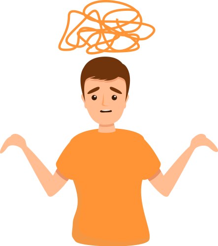 Think problem solving icon cartoon style Vector Image Think problem solving icon cartoon style Vector Image