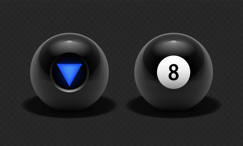 Magic 8 Ball Set Royalty Free Vector Image - VectorStock