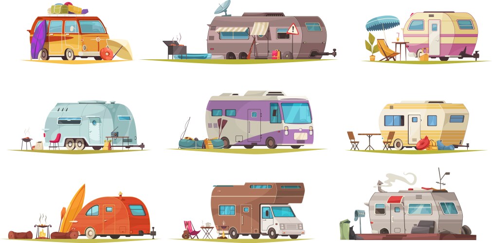 Cartoon Rv Vector Images (over 1,000)