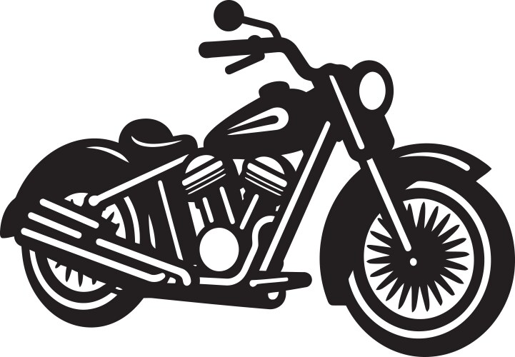 Dynamic rider chopper sketch Royalty Free Vector Image