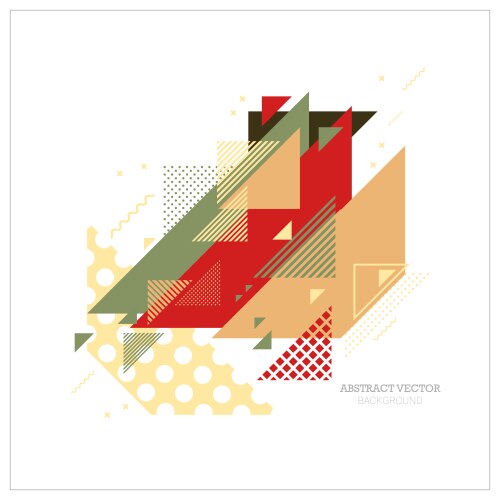 Abstract art background with geometric elements Vector Image