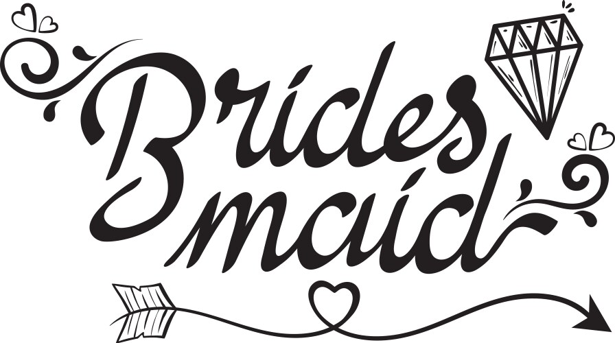 Brush calligraphy wedding invitation Royalty Free Vector