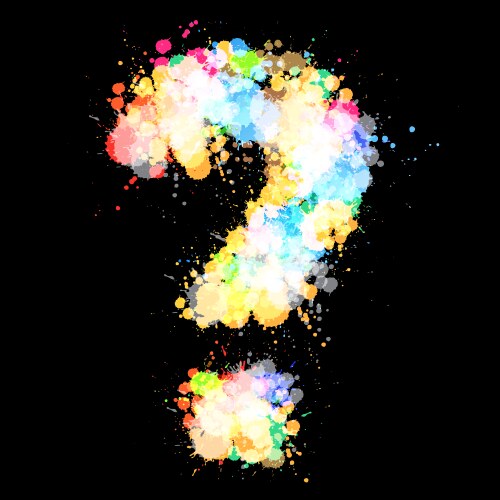 Abstract question mark colorful symbol Royalty Free Vector Abstract question mark colorful symbol Royalty Free Vector