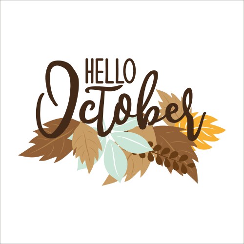 Hello October Vector Images (over 7,200)