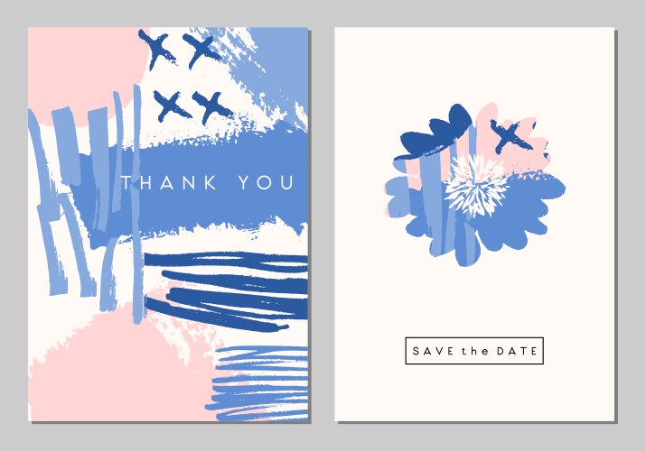 Wedding day design invitation lavender flowers Vector Image