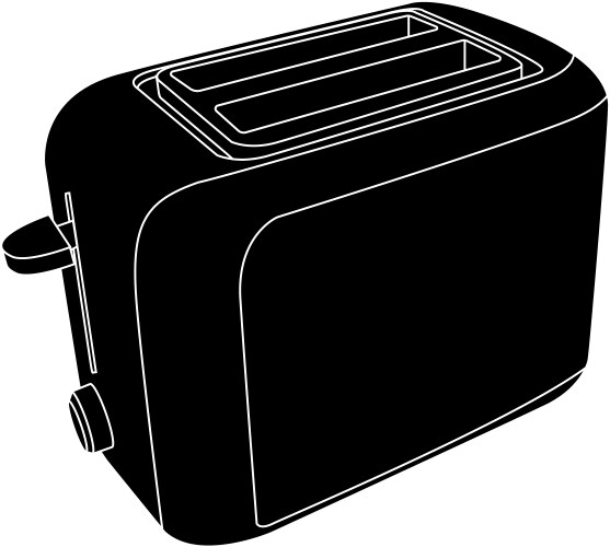 Toaster Royalty Free Vector Image - VectorStock