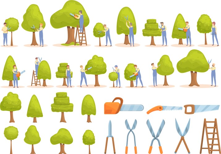 Cartoon Cutting Down Trees Vector Images (over 120)