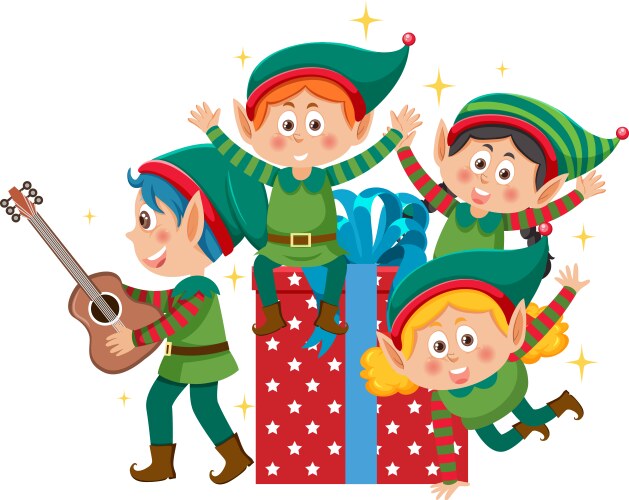 Christmas Clipart Elf Vector Images (over 1,600)