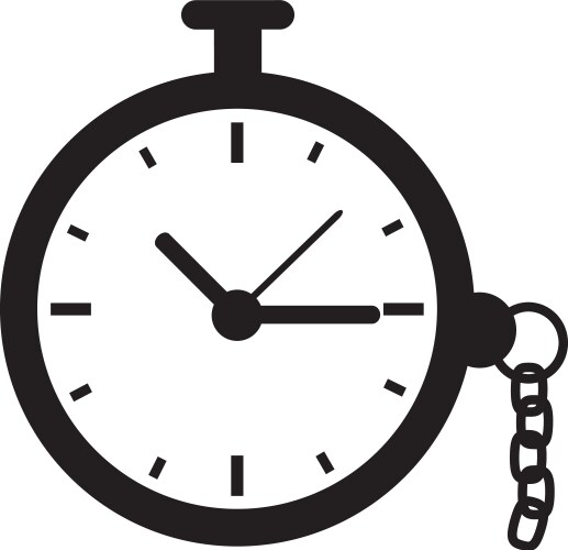 Stopwatch stop watch timer logo icon design Vector Image