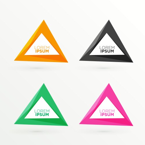 Triangle form objects handwriting practice Vector Image