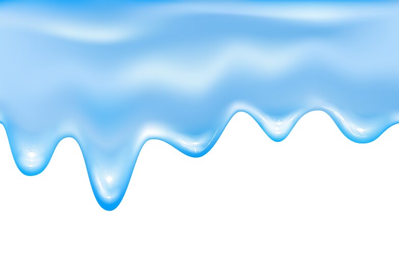 Dripping water isolated on transparent background Vector Image