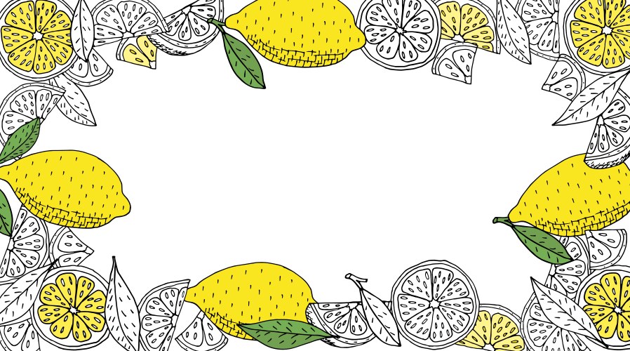 Lemon Vector Images within Borders & Frames (over 770)