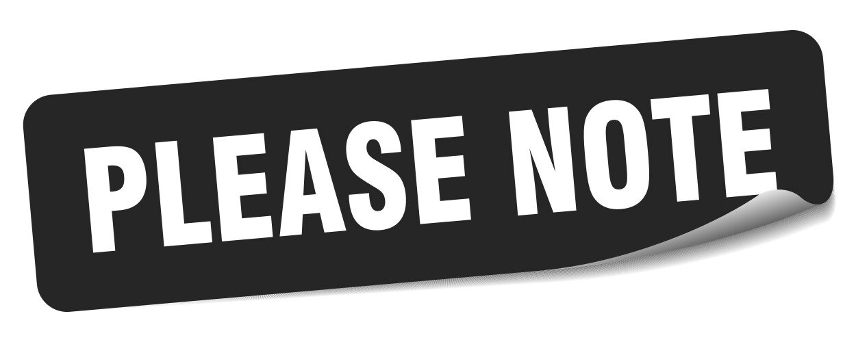 Please Note Sticker Vector Images (over 440)