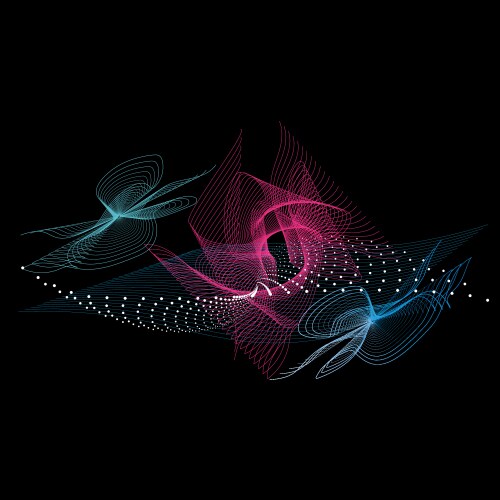 Create-dotted-spiral-vortex-birds Royalty Free Vector Image
