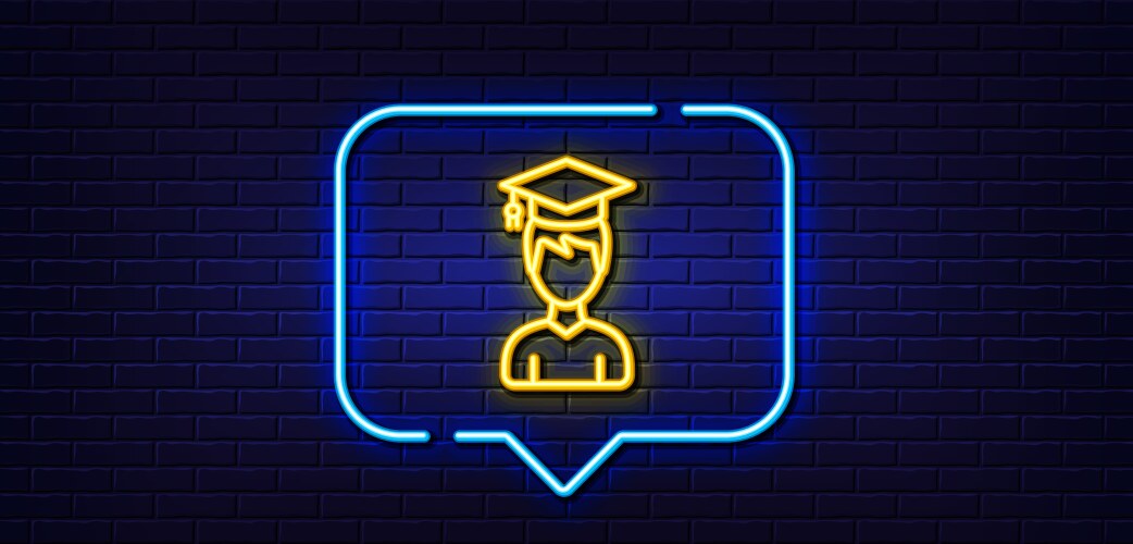 Neon Graduation Cap Vector Images (over 1,000)