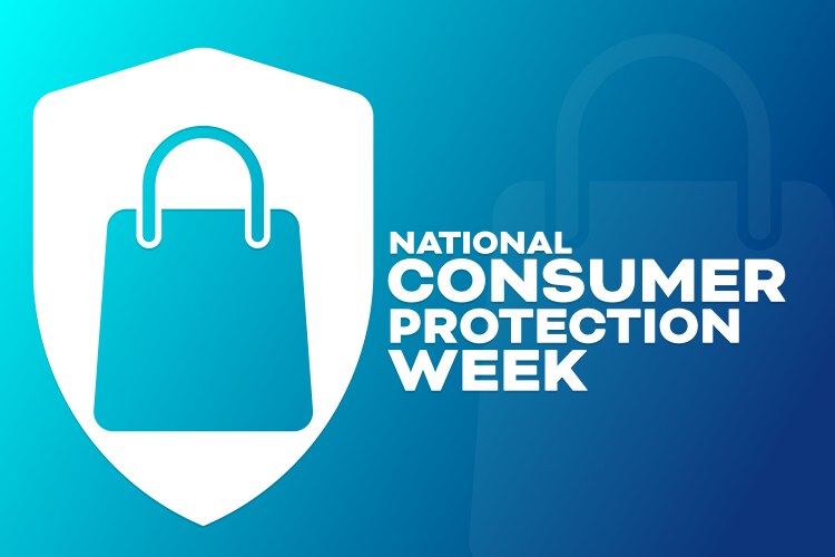 National consumer protection week Royalty Free Vector Image