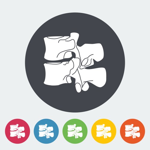Orthopedic and spine icons Royalty Free Vector Image