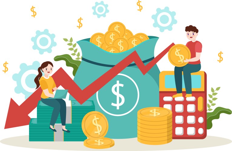 Cost Reduction With Decrease Price Minimising Vector Image