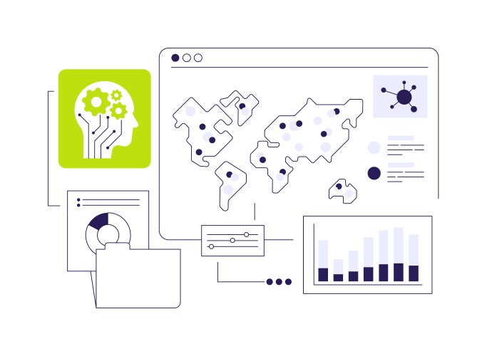 Ai-powered predictive disease outbreak analysis Vector Image