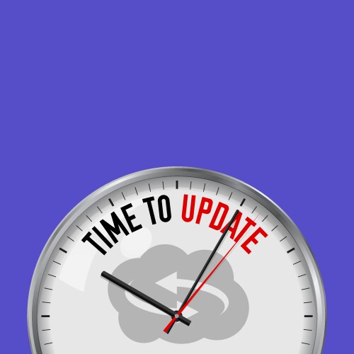 Paper clock - analog time symbol Royalty Free Vector Image