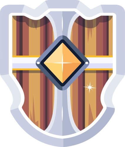 Ancient shield Royalty Free Vector Image - VectorStock
