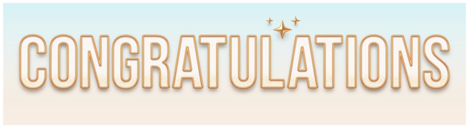 Congratulations banner template Royalty Free Vector Image