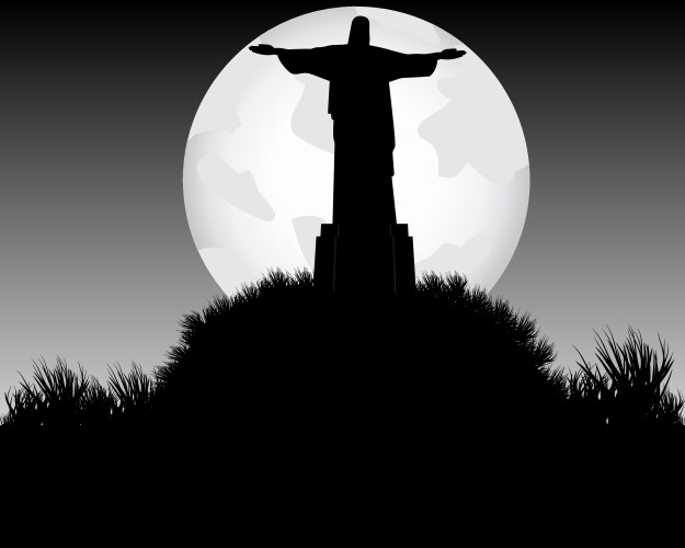 Jesus christ statue Royalty Free Vector Image - VectorStock