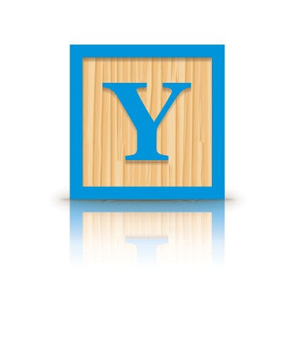 Wooden alphabet blocks Royalty Free Vector Image