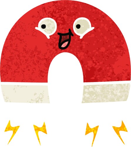 Cute cartoon magnet Royalty Free Vector Image - VectorStock