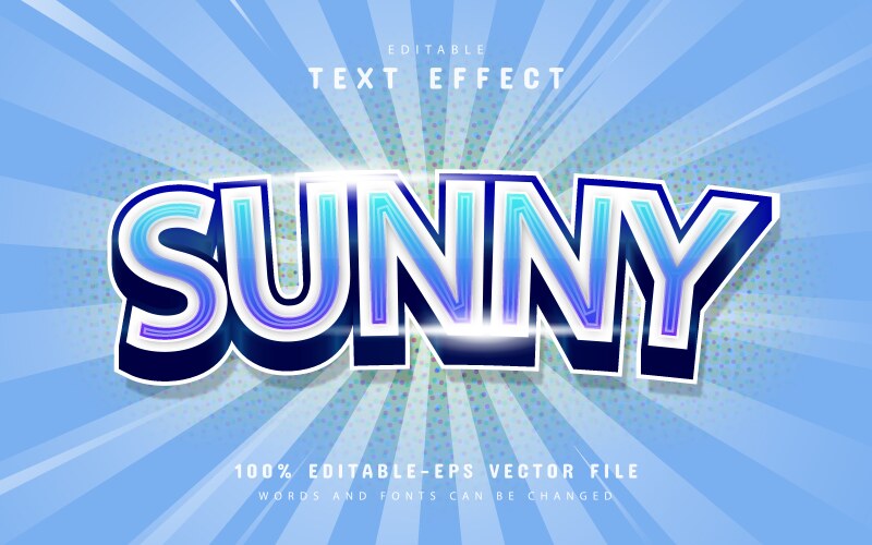 Rest text effect with gradient Royalty Free Vector Image